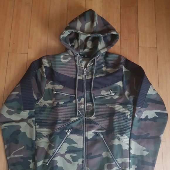 Focus | Jackets & Coats | Hoodie Biker Jacket Brand New 222 | Poshmark